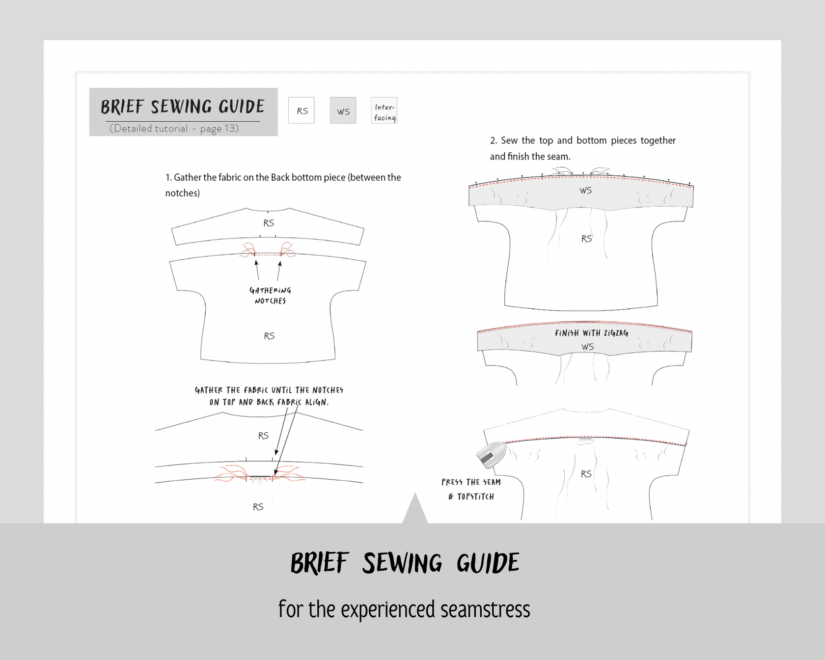 CORI blouse - sewing pattern – TRAMApatternstudio