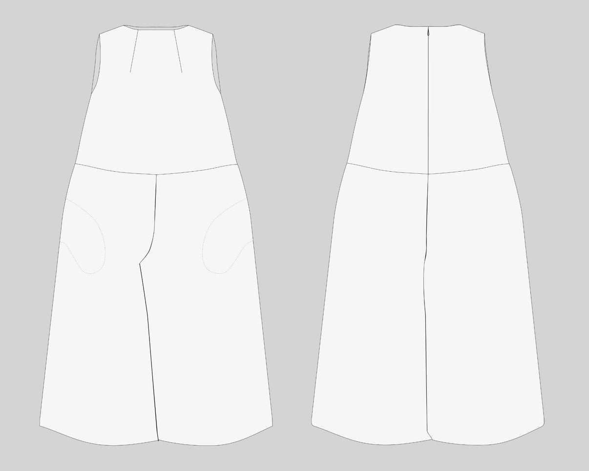 NOA Jumpsuit - sewing pattern – TRAMApatternstudio