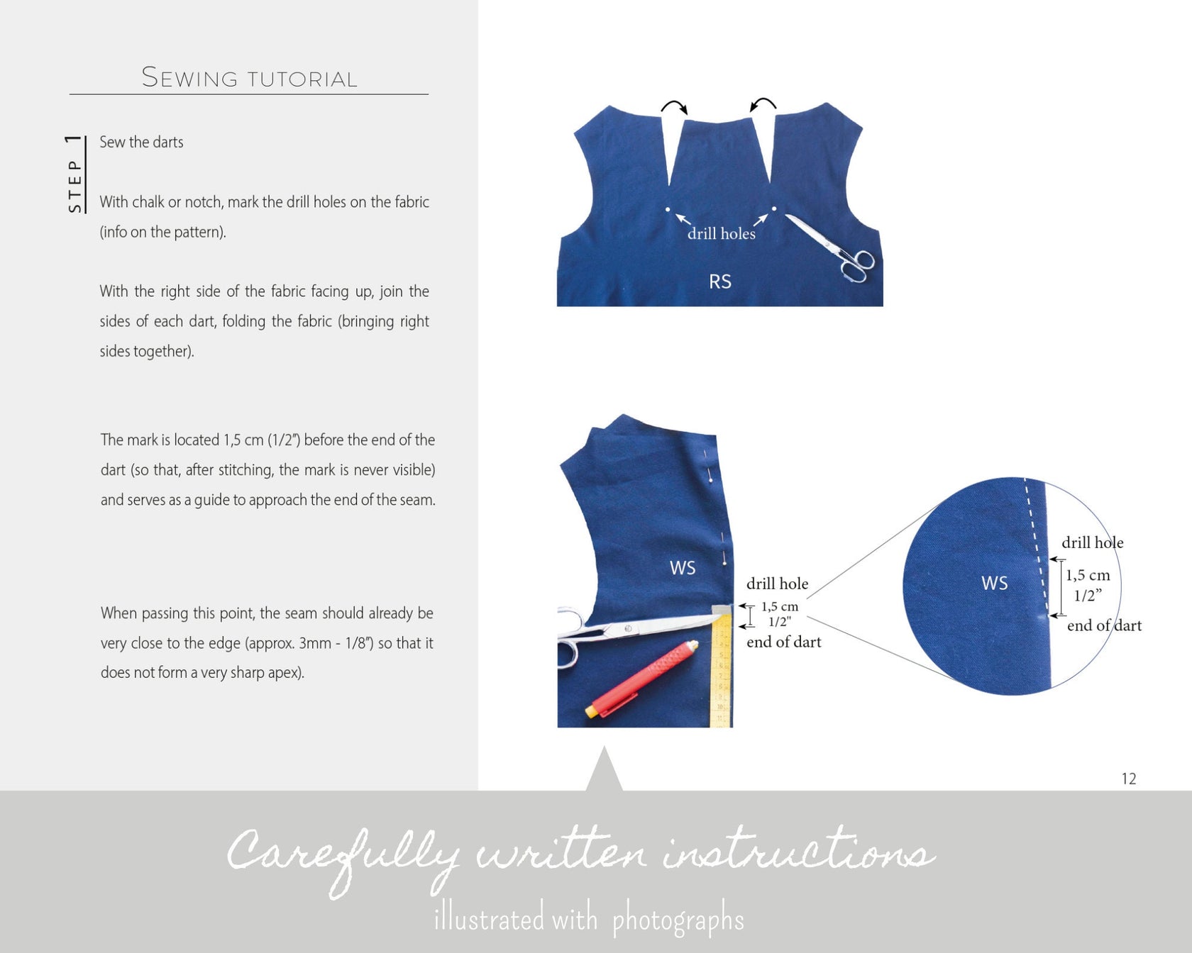 NOA Oversize Dress - sewing pattern – TRAMApatternstudio