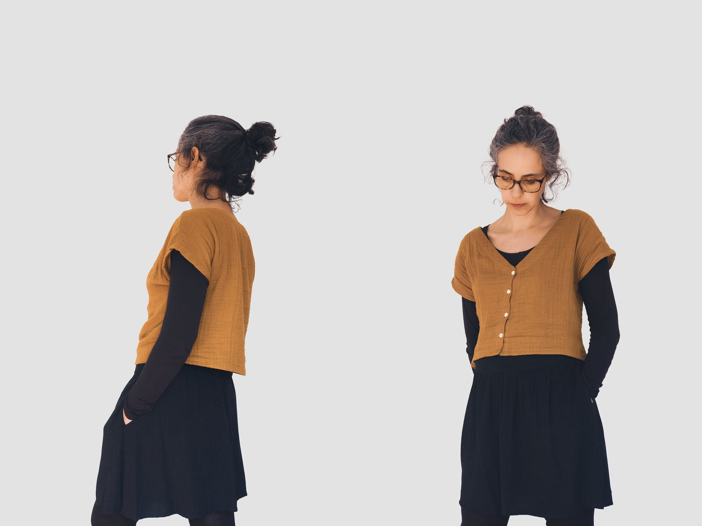 JARVIS V-Neck top - sewing pattern – TRAMApatternstudio